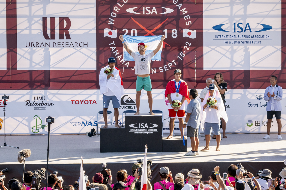Men's Awards Ceremony - 2018 UR ISA World Surfing Games